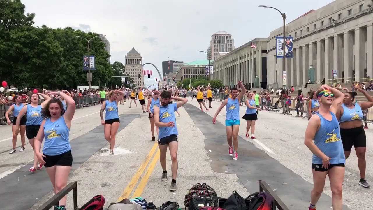 STL PRIDE color guard 2018 final run - YouTube