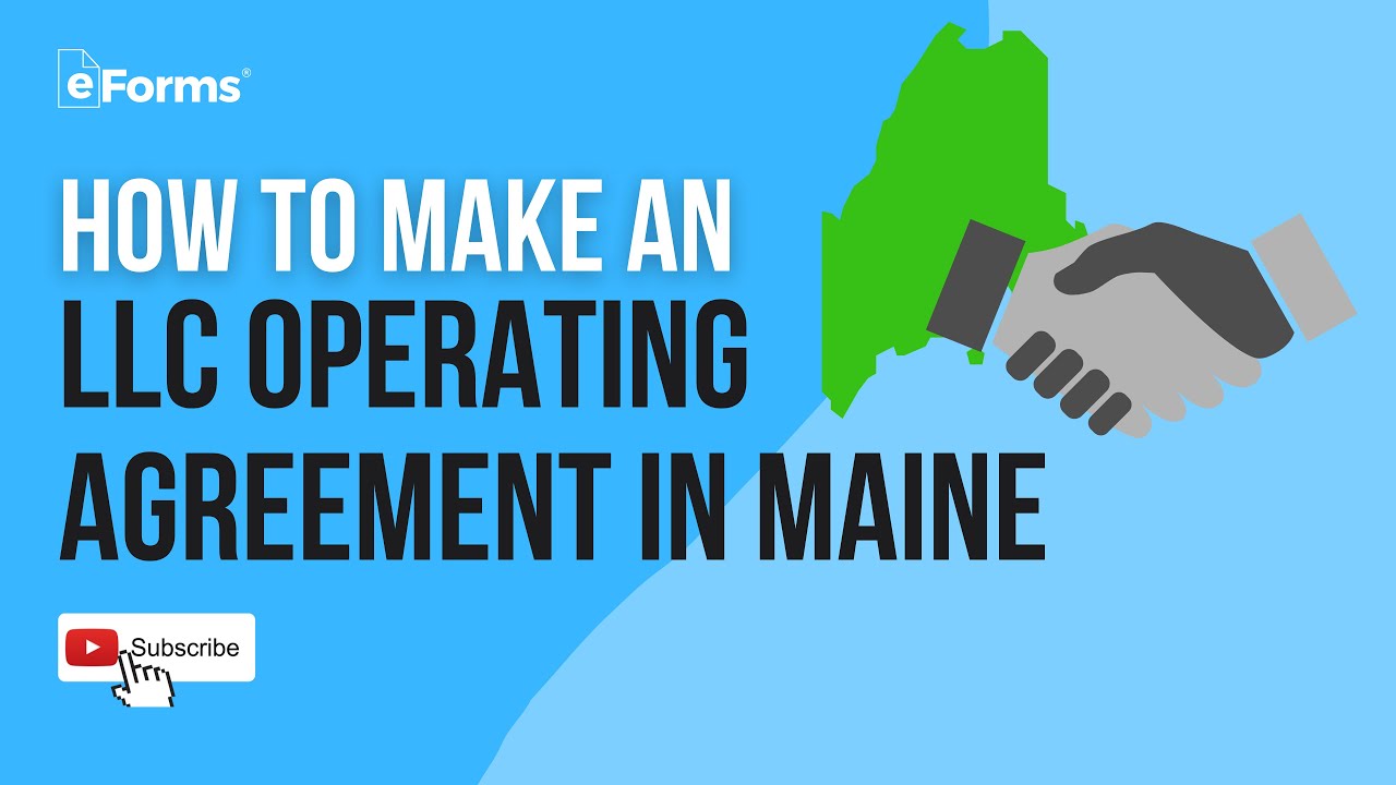 How to Make an LLC Operating Agreement in Maine - YouTube