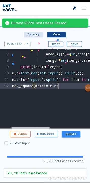 Matrix Assignment using python CCBP Nxtwave #coding #programming #python #pythoncoding # ...