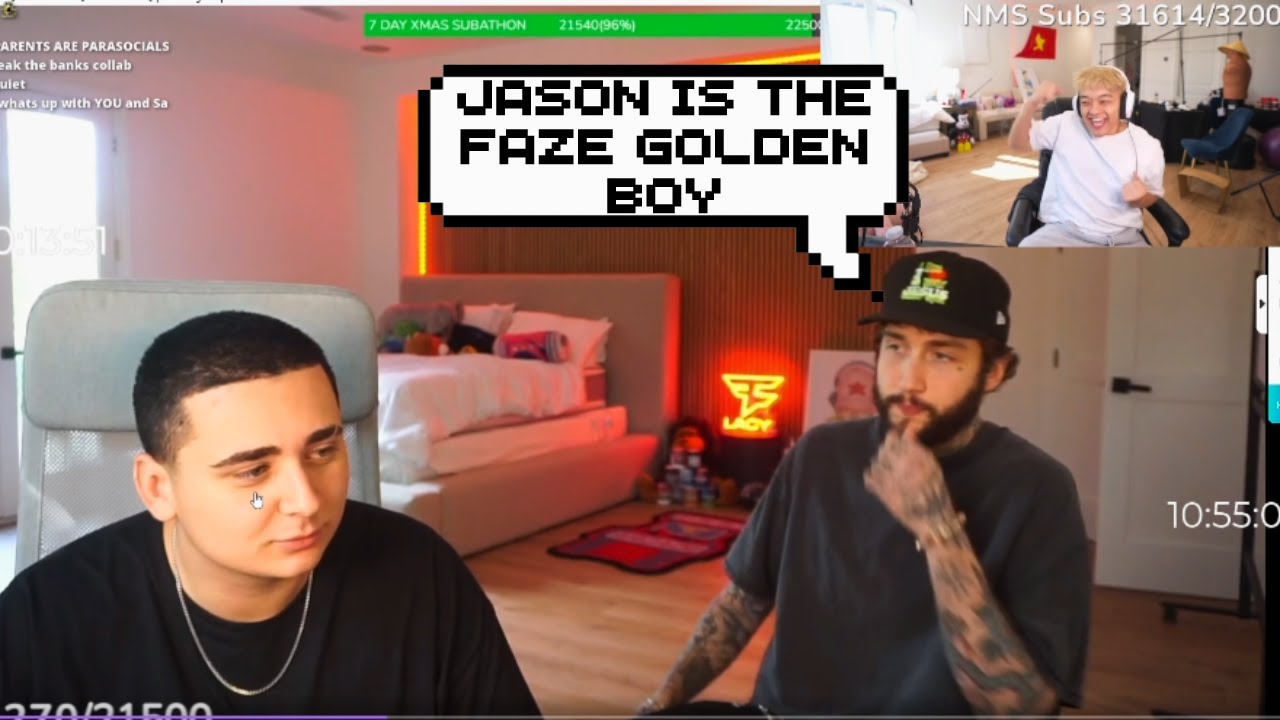 Jason Reacts To FaZe Banks Saying He's The FaZe "Golden Boy" - YouTube