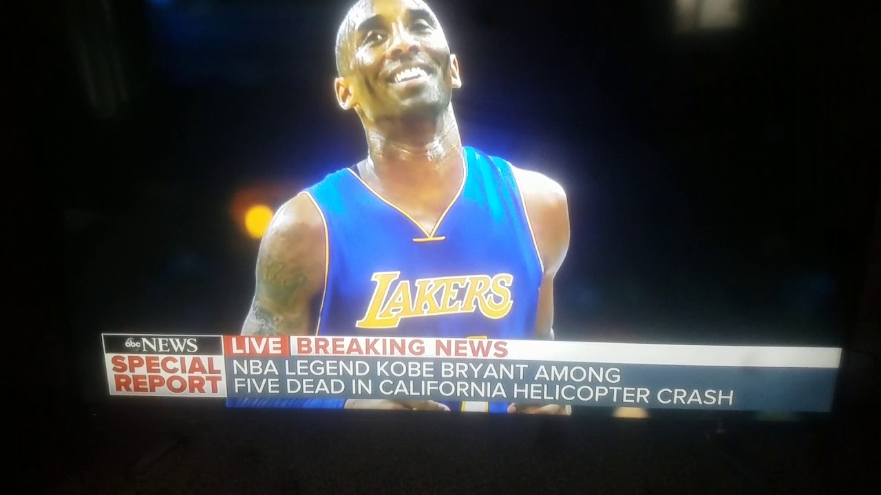 Kobe Bryant is dead. He died in a helicopter crash - YouTube