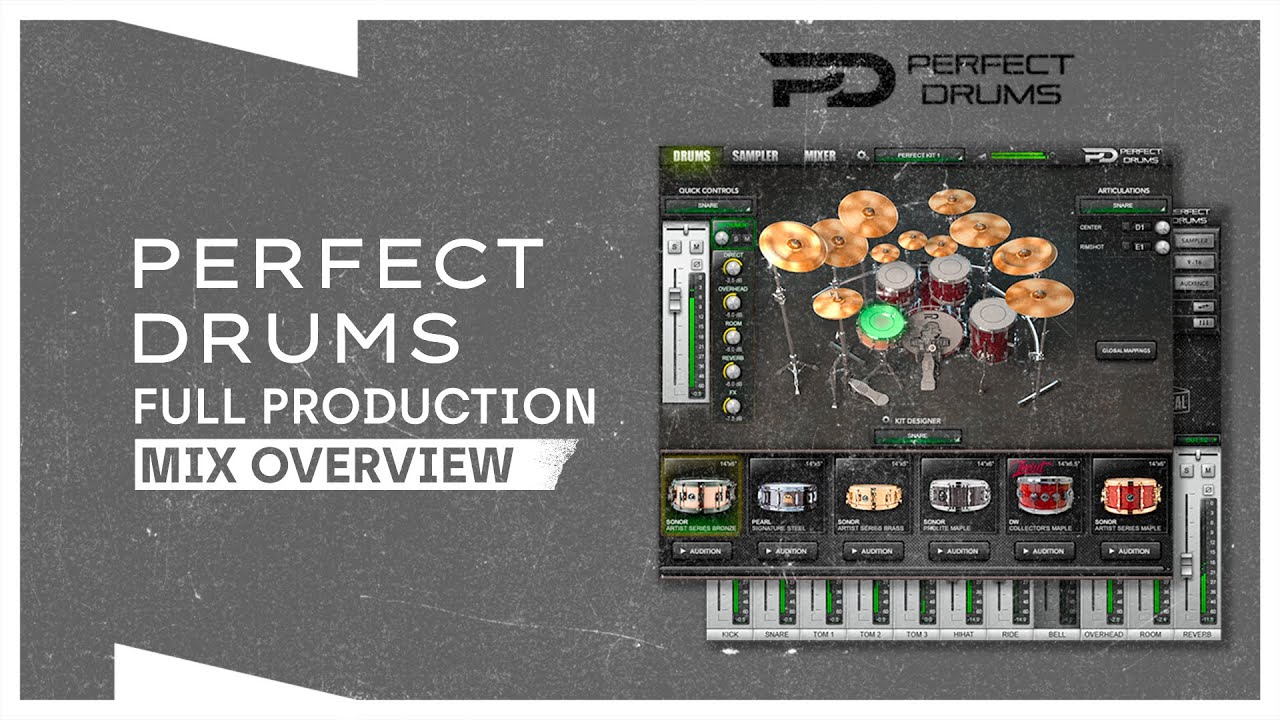 Perfect Drums Full Production | Mix Overview - YouTube