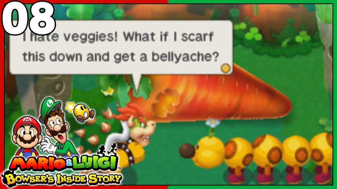 THAT'S A BIG CARROT! Mario & Luigi Bowser's Inside Story 3DS Part 8 ...