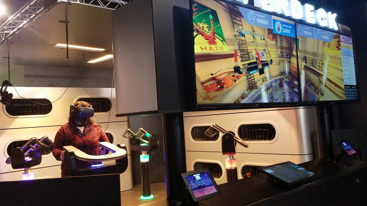 Hersheypark Hyperdeck VR Game H.A.I.R. (1980s Rockstar) - YouTube