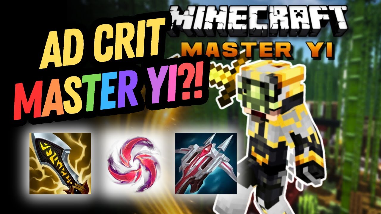 FULL CRIT ONE SHOT MINECRAFT MASTER YI - Wuju Senshi - YouTube