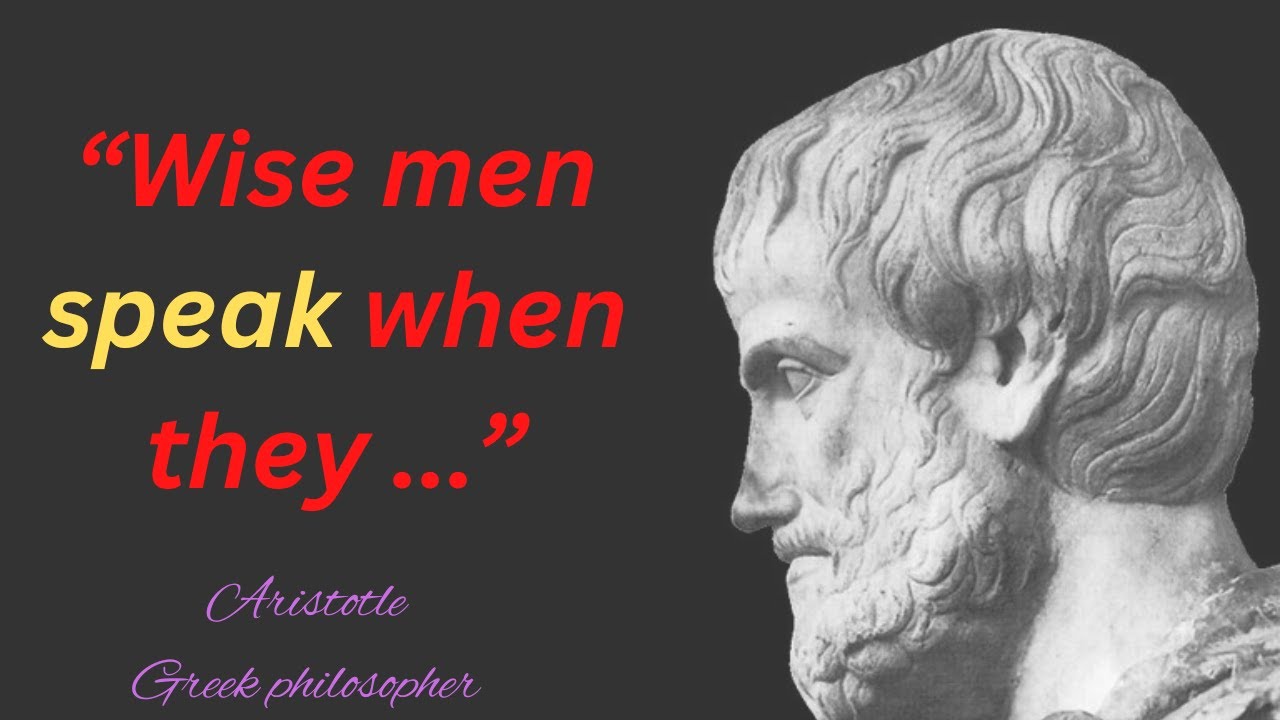 Aristotle philosophy || Aristotle life changing quotes - YouTube