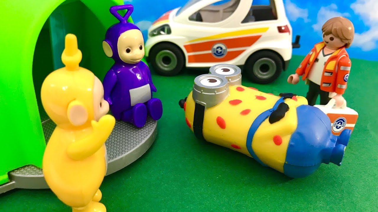 Teletubbies and Minions ♦ Cartoon for Kids ♦ Minion is sick - YouTube