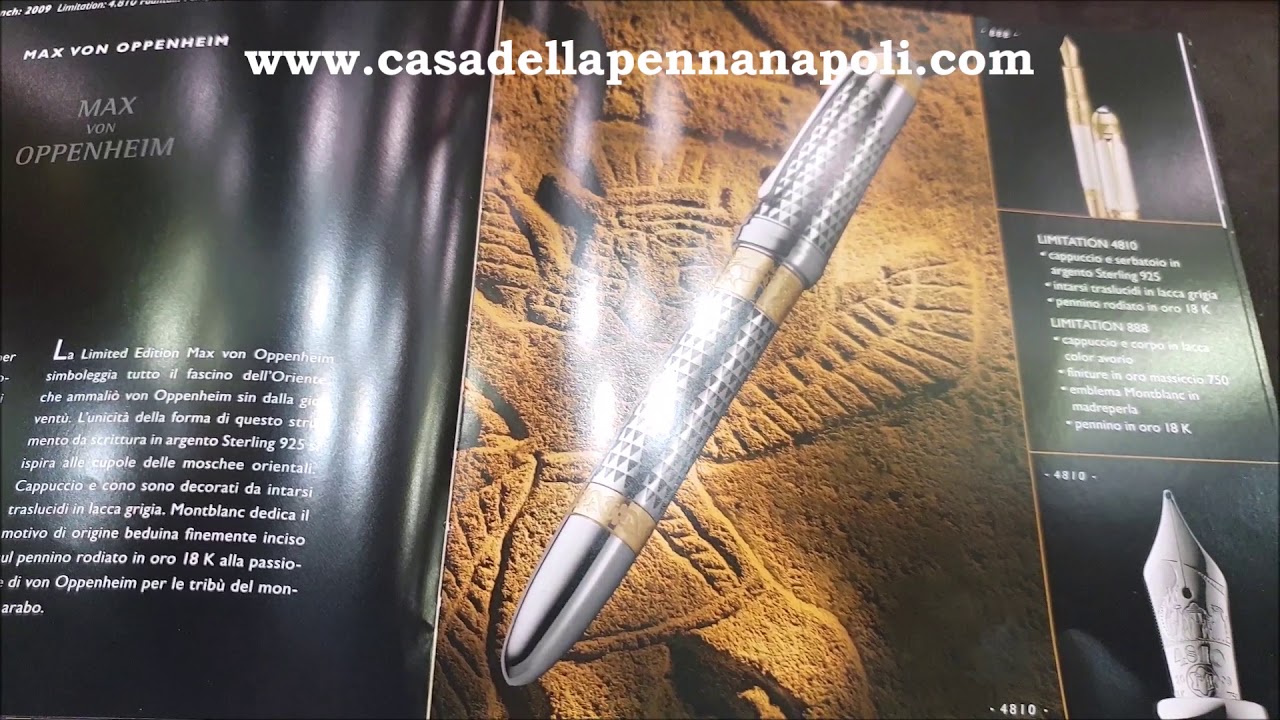 penna stilografica - catalogo Montblanc Max von Oppenheim - # ...