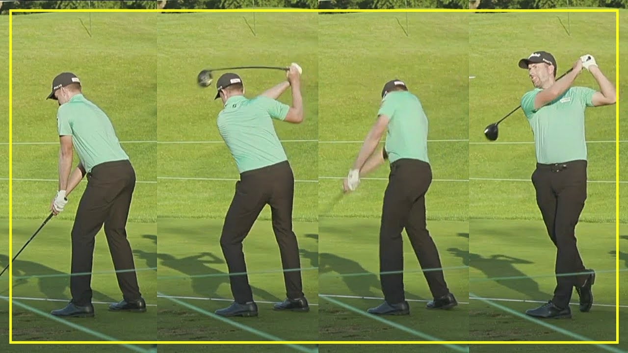 Webb Simpson Iron, Wood, Driver Swing Sequence On The Range - YouTube