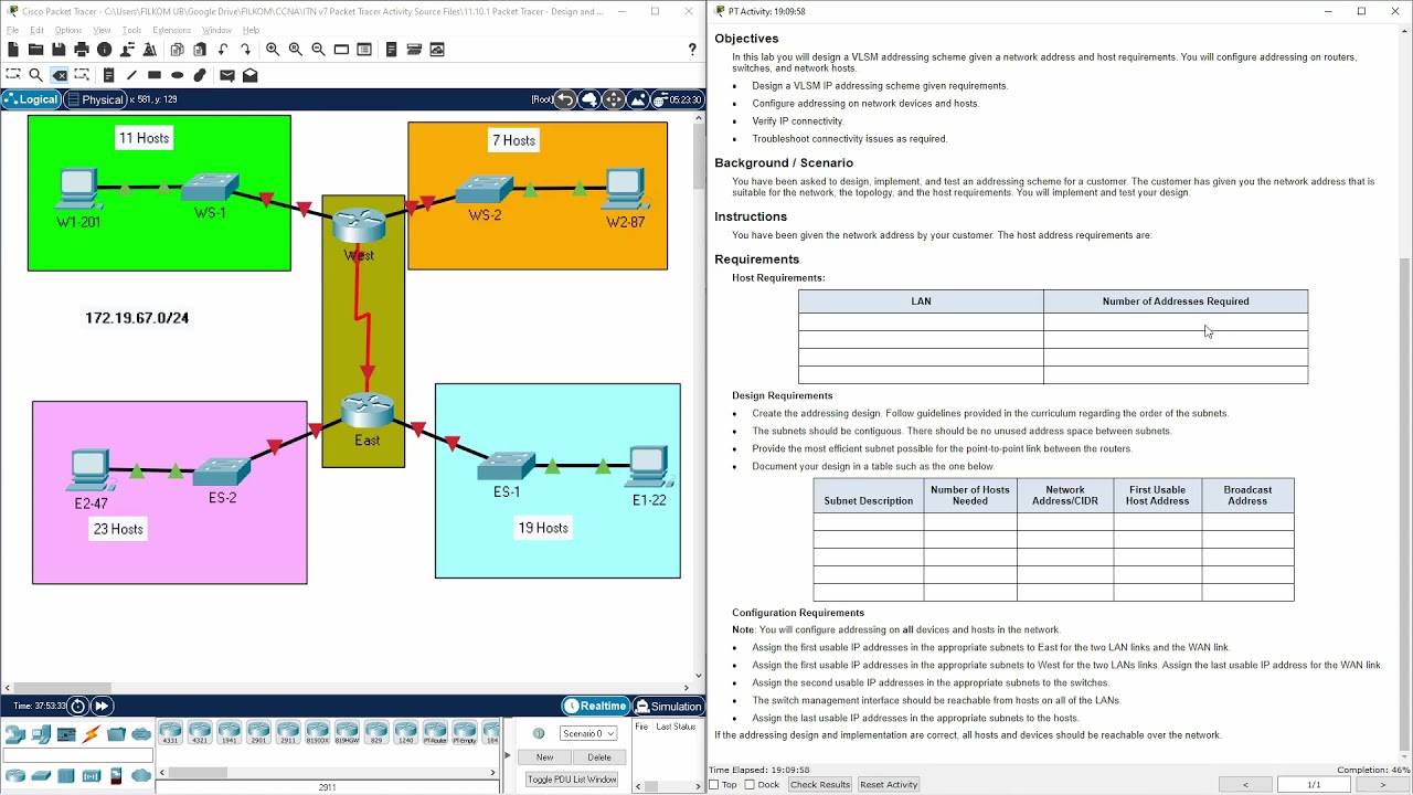Packet Tracer Activity 11.10.1 - YouTube