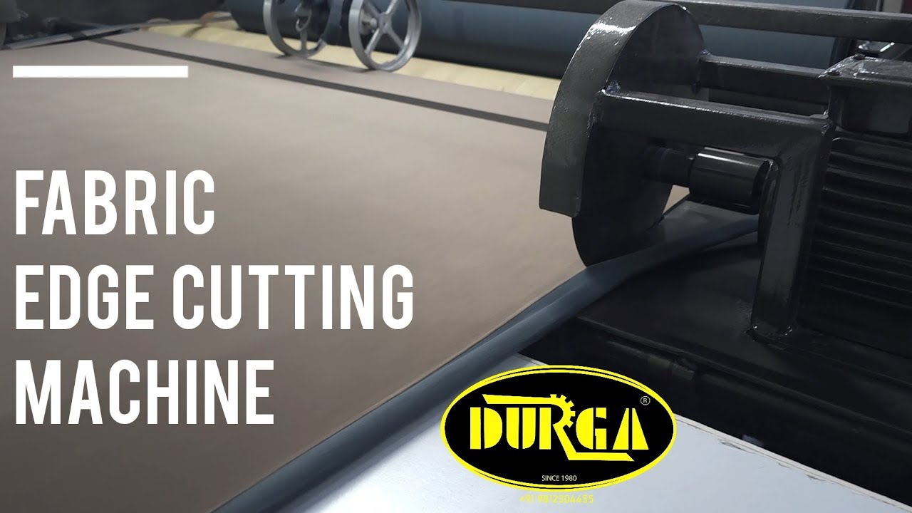 fabric cutting machine ( Edge cutting machine for fabrics ) - YouTube