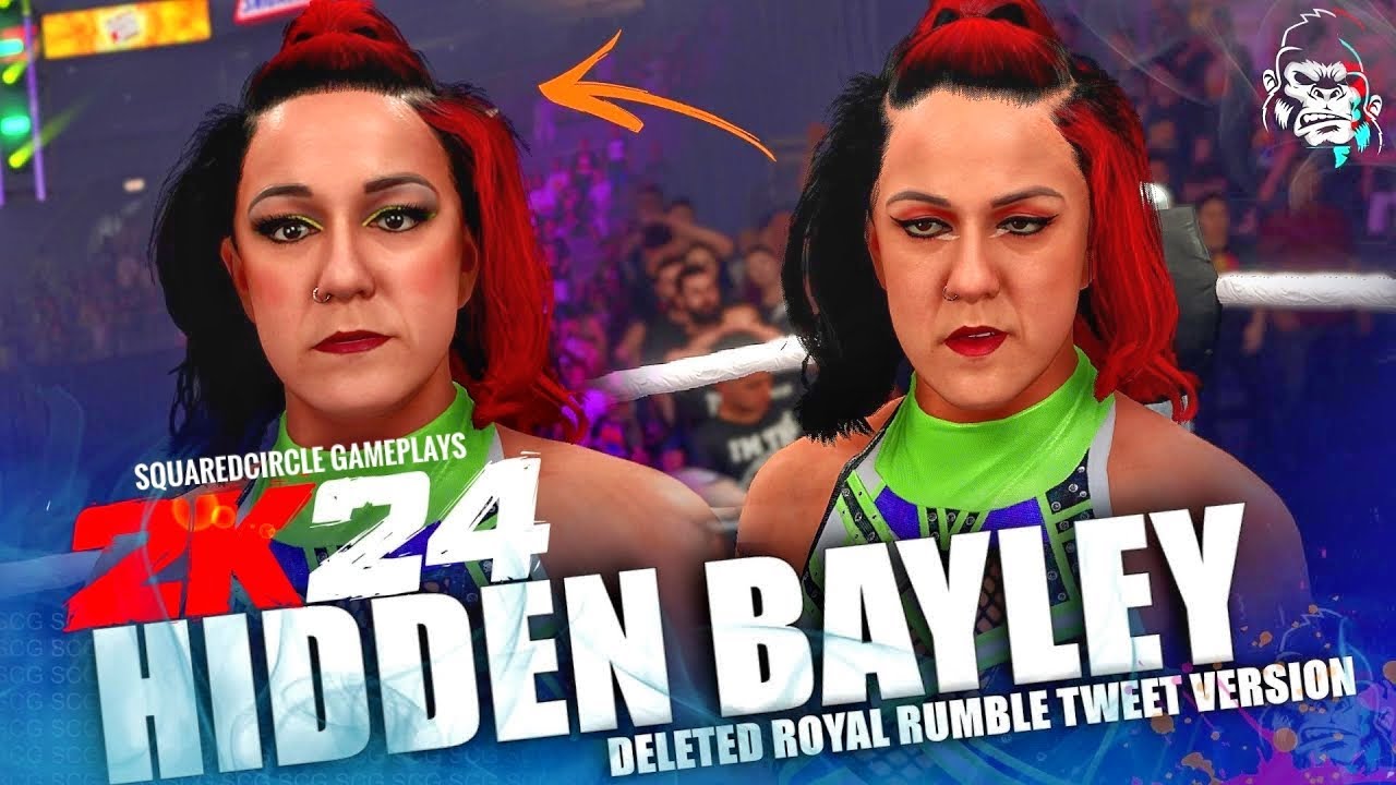 WWE 2K24 Bayley Hidden Old Model | New WWE 2K24 PC Mods - YouTube