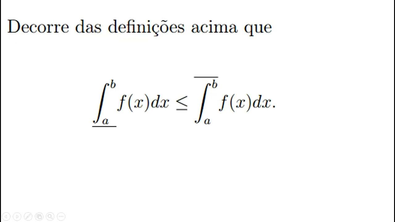 Integral de Riemann Aula 2 - YouTube