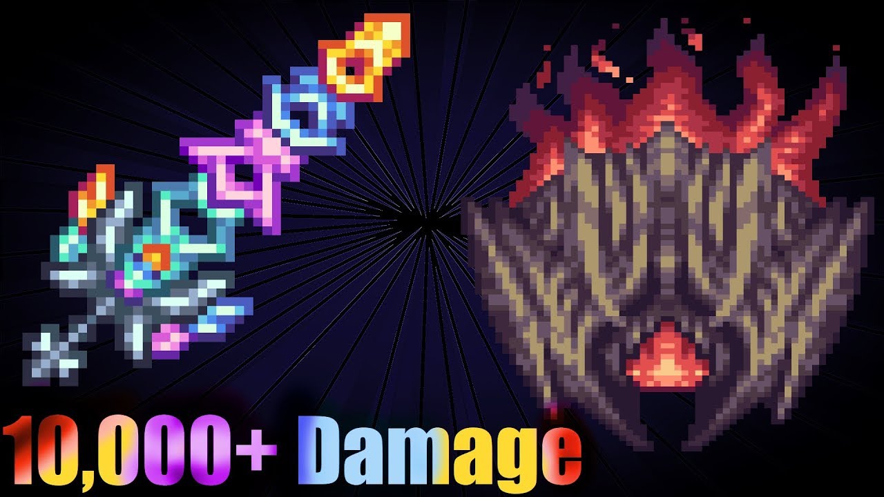 Terraria Crazy Buffed Up Ark Of The Elements vs Supreme Calamitas and ...