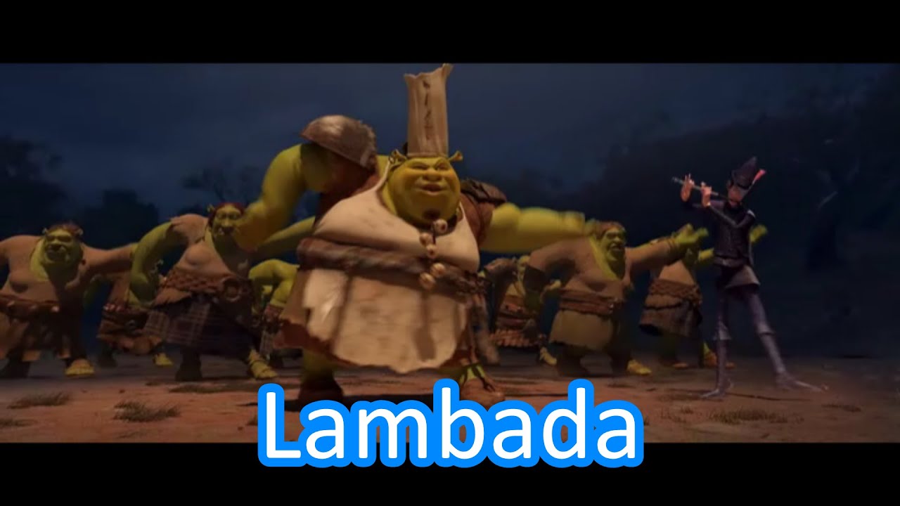The scene with dancing ogres, but the Pied Piper plays Lambada (Shrek 4 ...