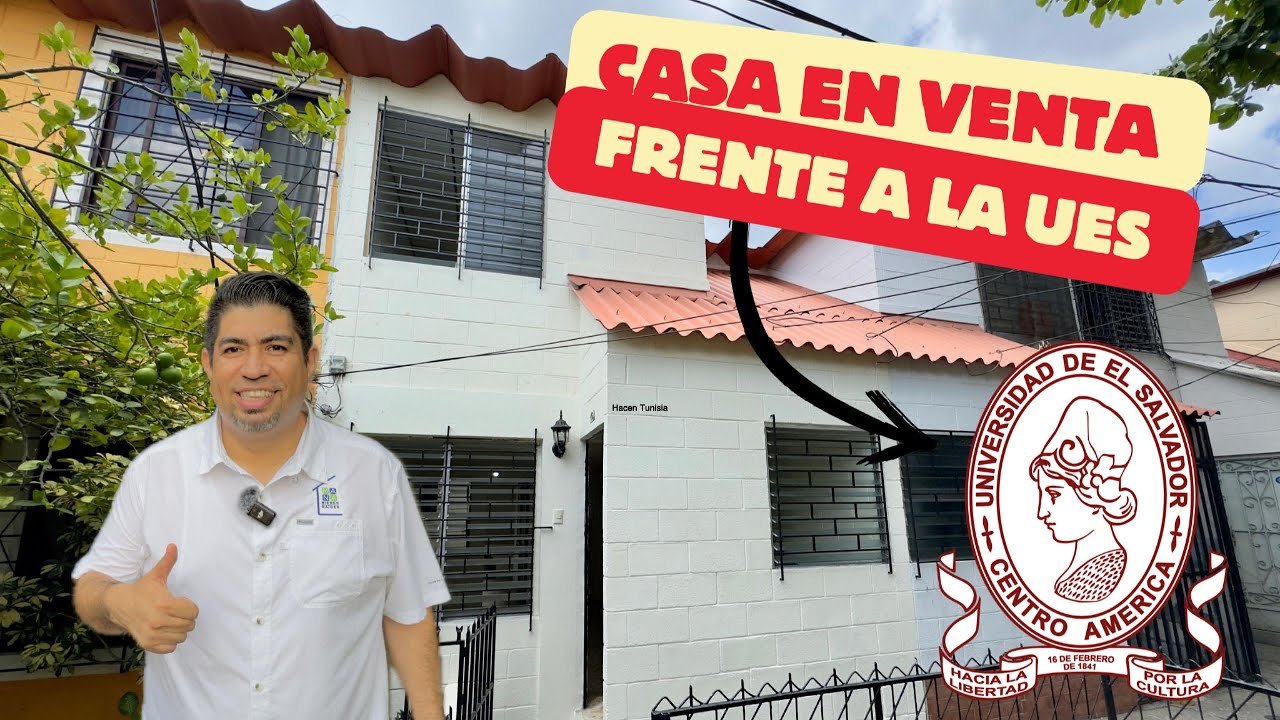 VENDO CASA FRENTE A UNIVERSIDAD DE EL SALVADOR (UES) SAN SALVADOR - YouTube
