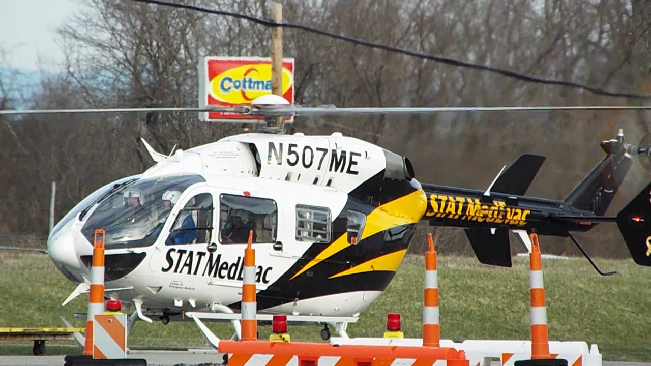 STAT MedEvac 4 (N507ME) Landing at base from CHP - YouTube