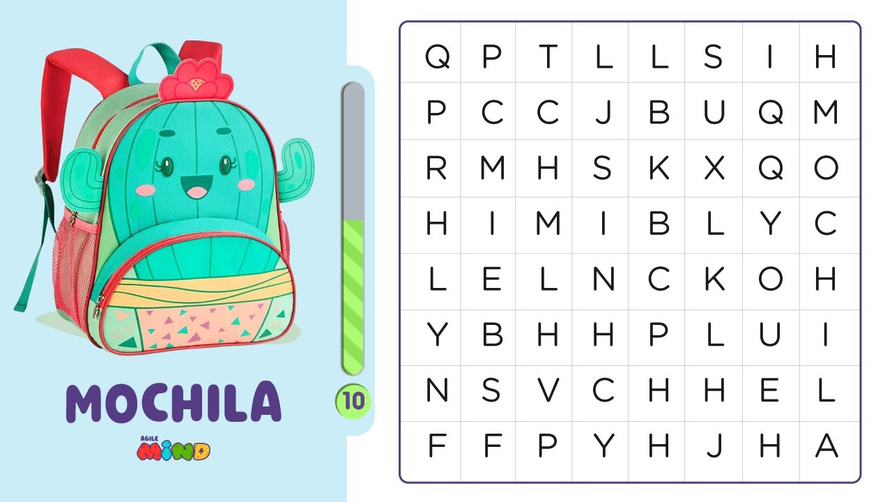 ÚTILES ESCOLARES 🔎📔 ️ ️📐 | SOPA de LETRAS | 👀⏰ Play Trivia - YouTube