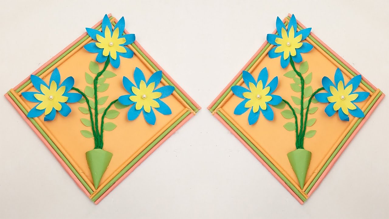 DIY Paper wallmate/paper wallmate/paper wall hangings/wall hanging ...