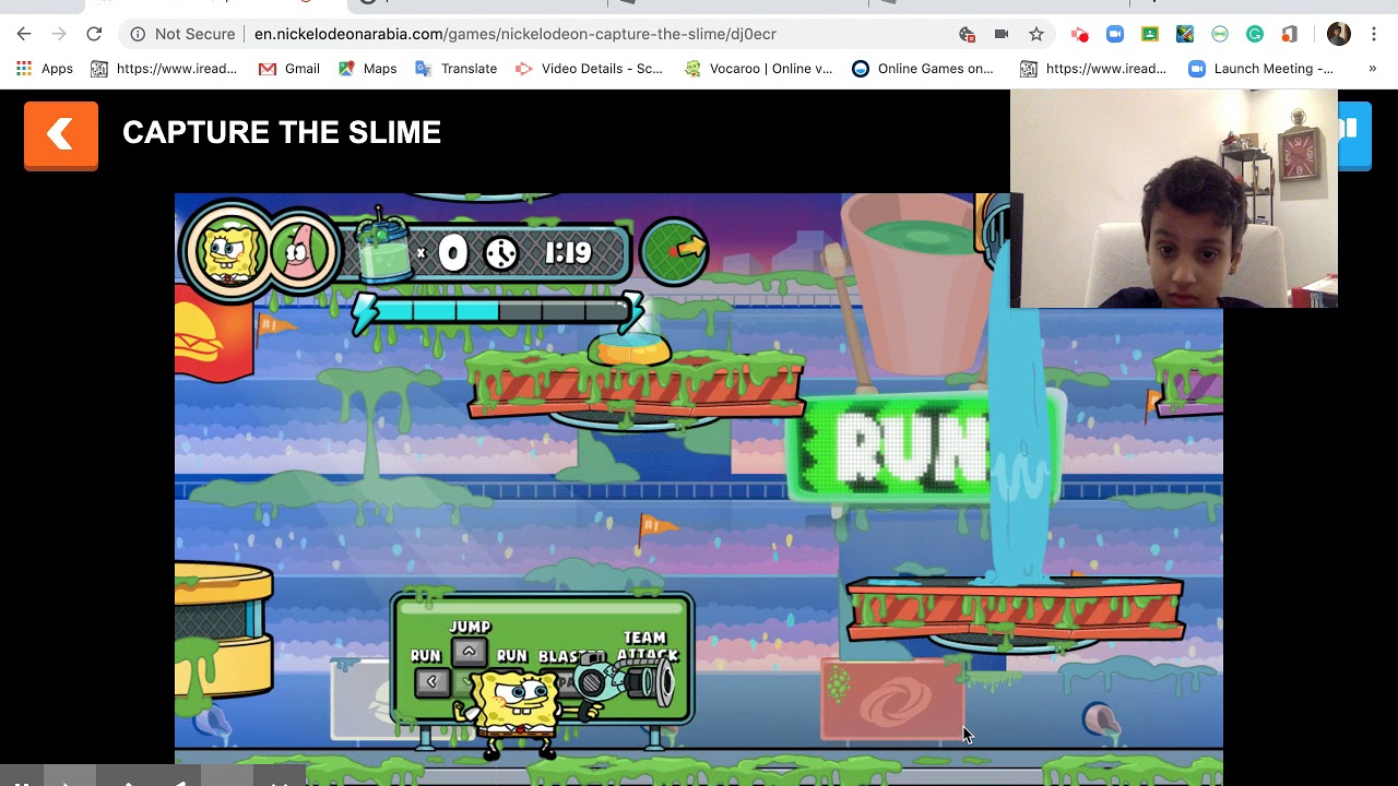capture the slime nickelodeon with spongebob - YouTube