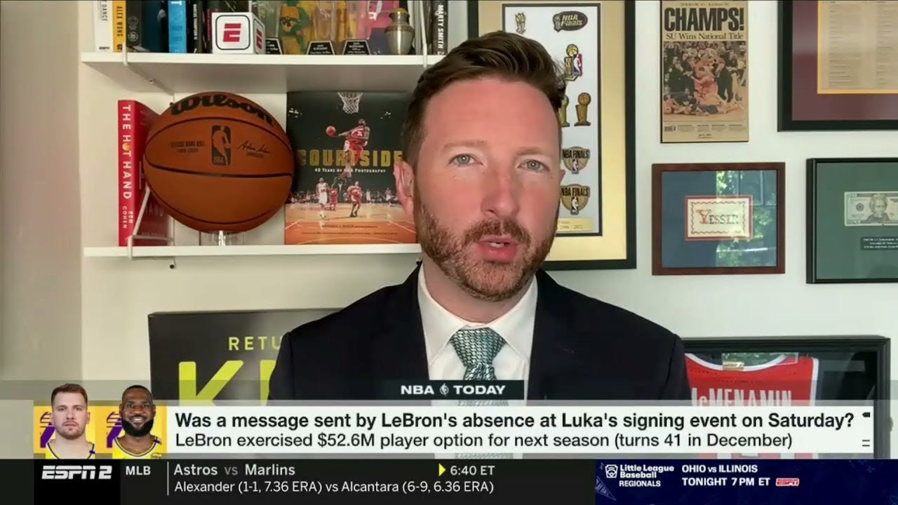 NBA Today | Dave McMenamin on LeBron supportive & understanding of organizational shift to Luka ...