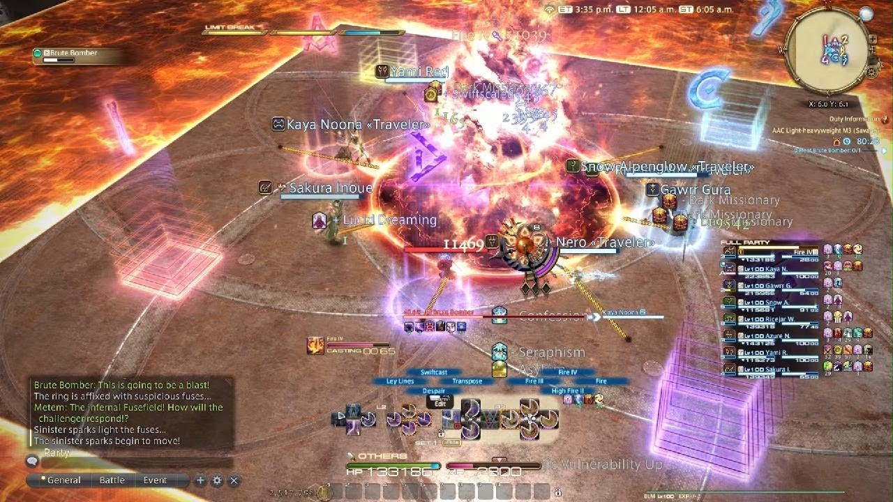 FINAL FANTASY XIV Online 1st clear for Nero - YouTube