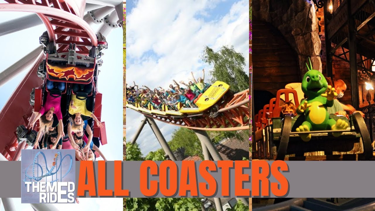 All Roller Coasters at Theme Park Holiday Park! - YouTube