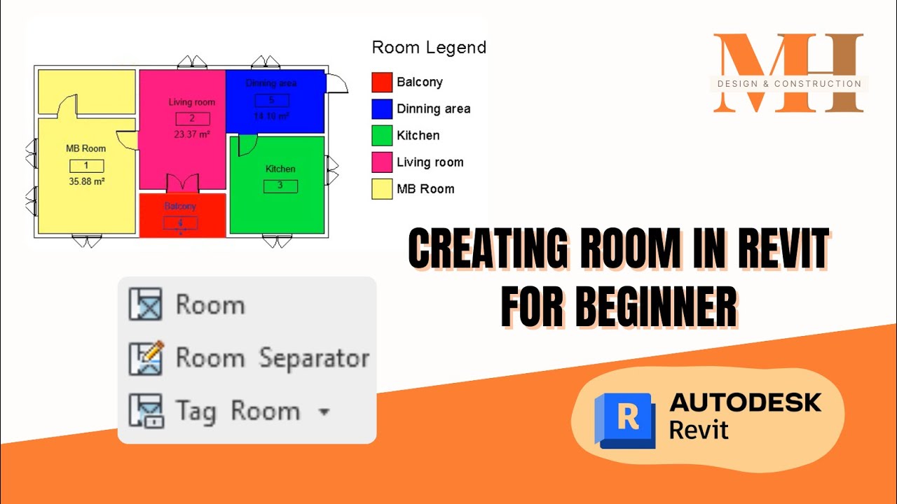 Creating Room in REVIT For Beginner - YouTube