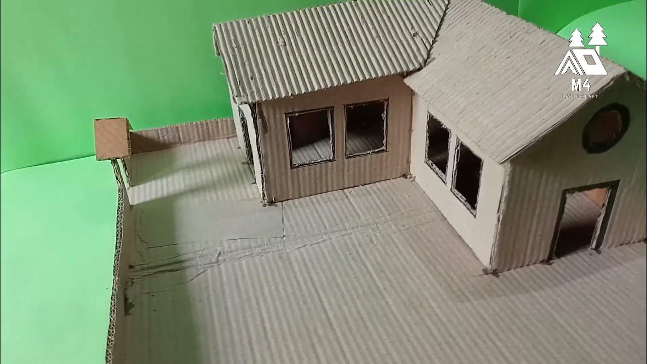 how to make hut with paper #hut #project #hutdesigne #jhopdi - YouTube