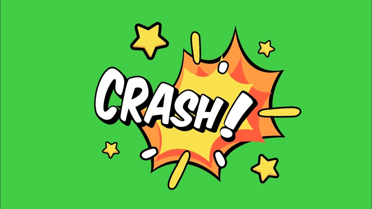 COMIC CRASH OVERLAY EFFECTS BUBBLES ANIMATION FOR EDITS WITH GREEN ...