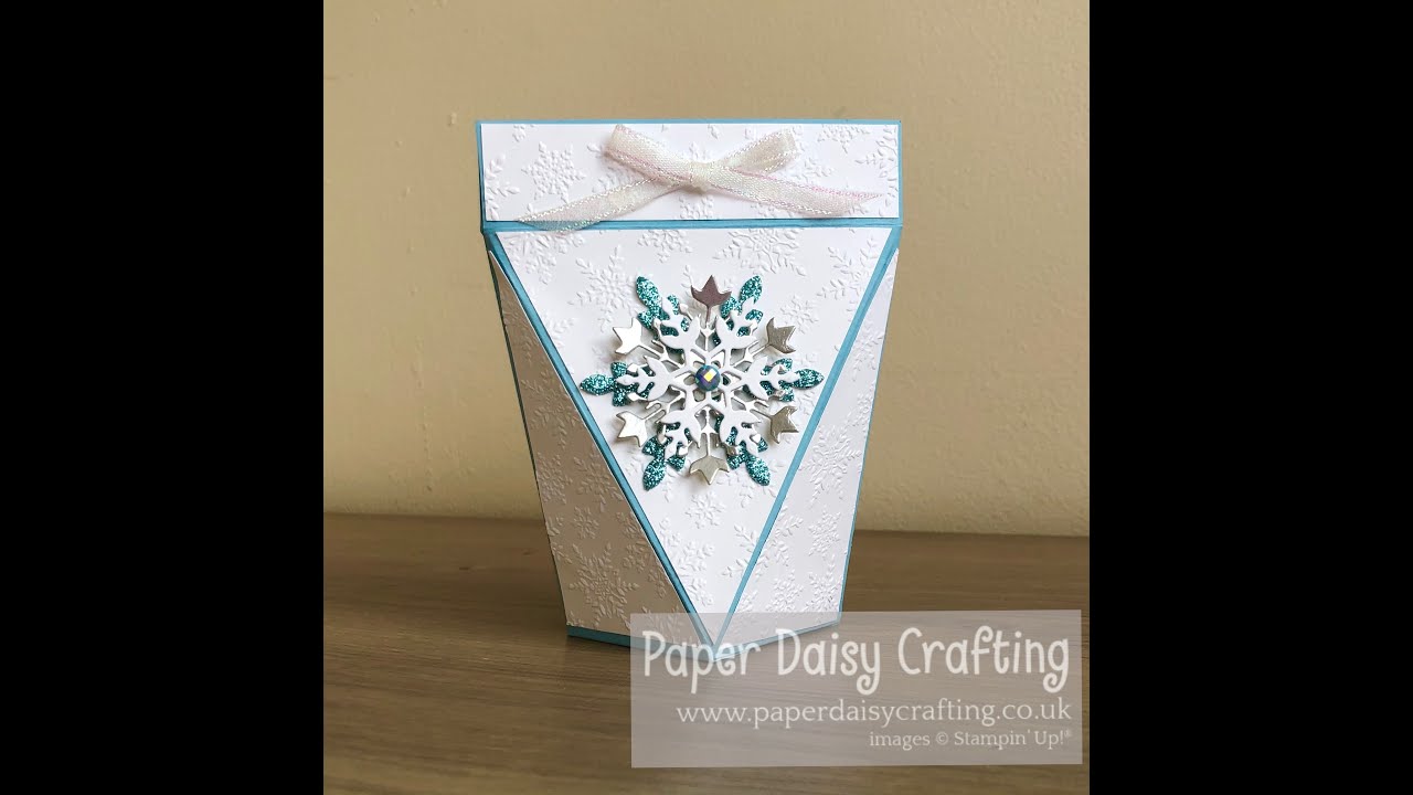 Self closing snowflake gift box - video tutorial - YouTube