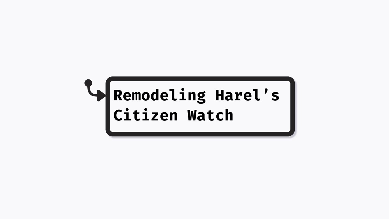 Remodeling Harel's statechart of the Citizens Watch - YouTube