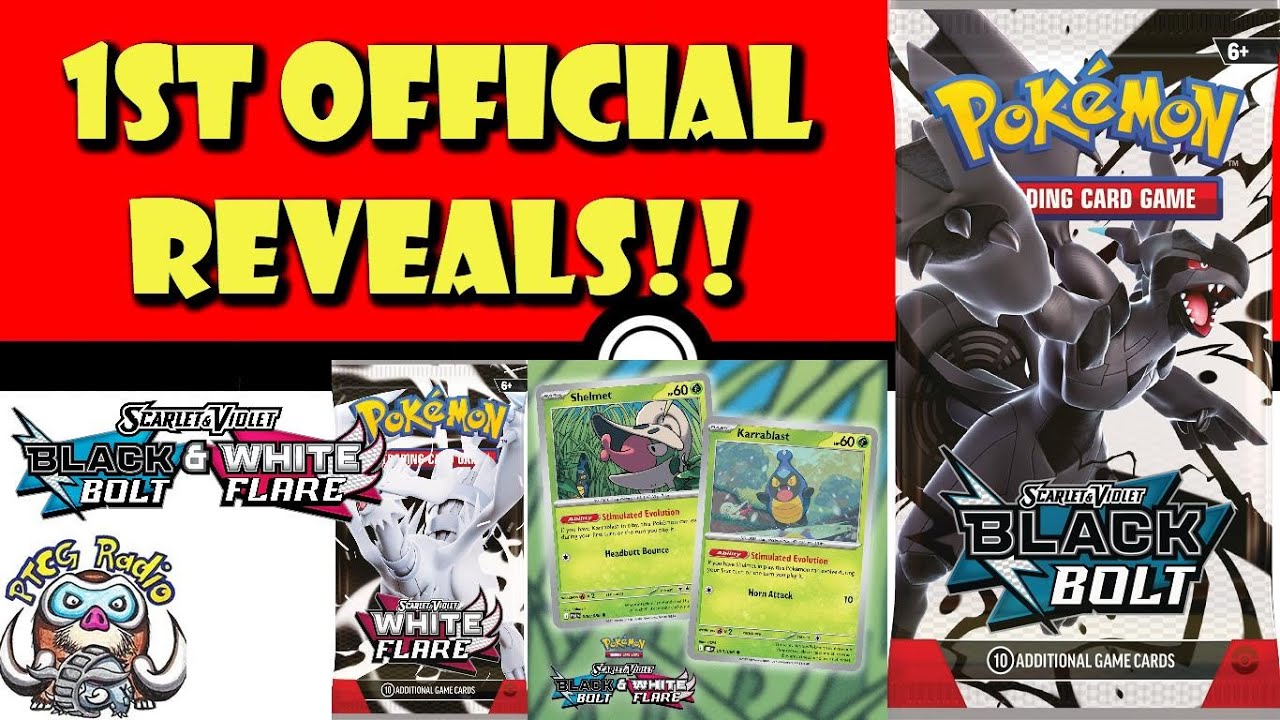 1st Cards Officially Revealed from Black Bolt & White Flare! Cheat Evolution! (Pokémon TCG News ...