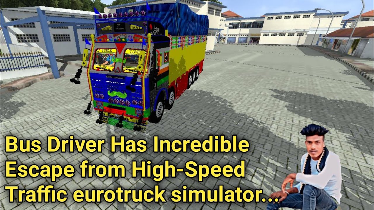 Bus Driver Has Incredible Escape from High-Speed Traffic eurotruck ...