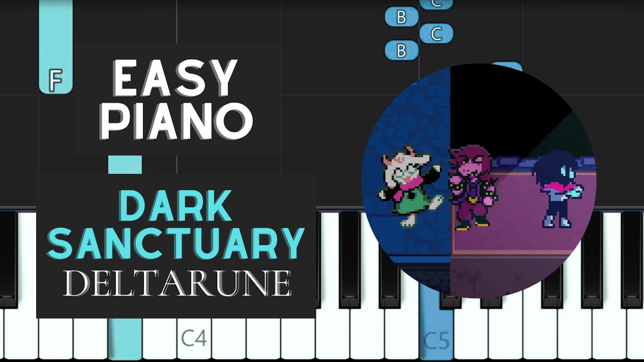 Dark Sanctuary (EASY Piano Tutorial) - Deltarune - YouTube