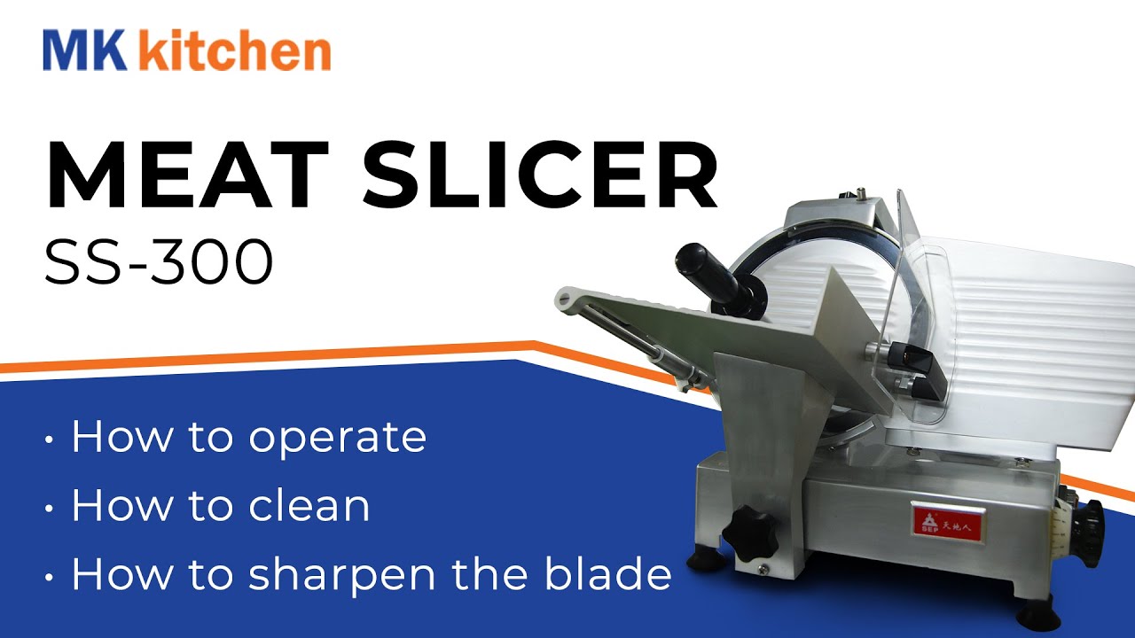 [MK kitchen] How to use the Meat slicer - YouTube