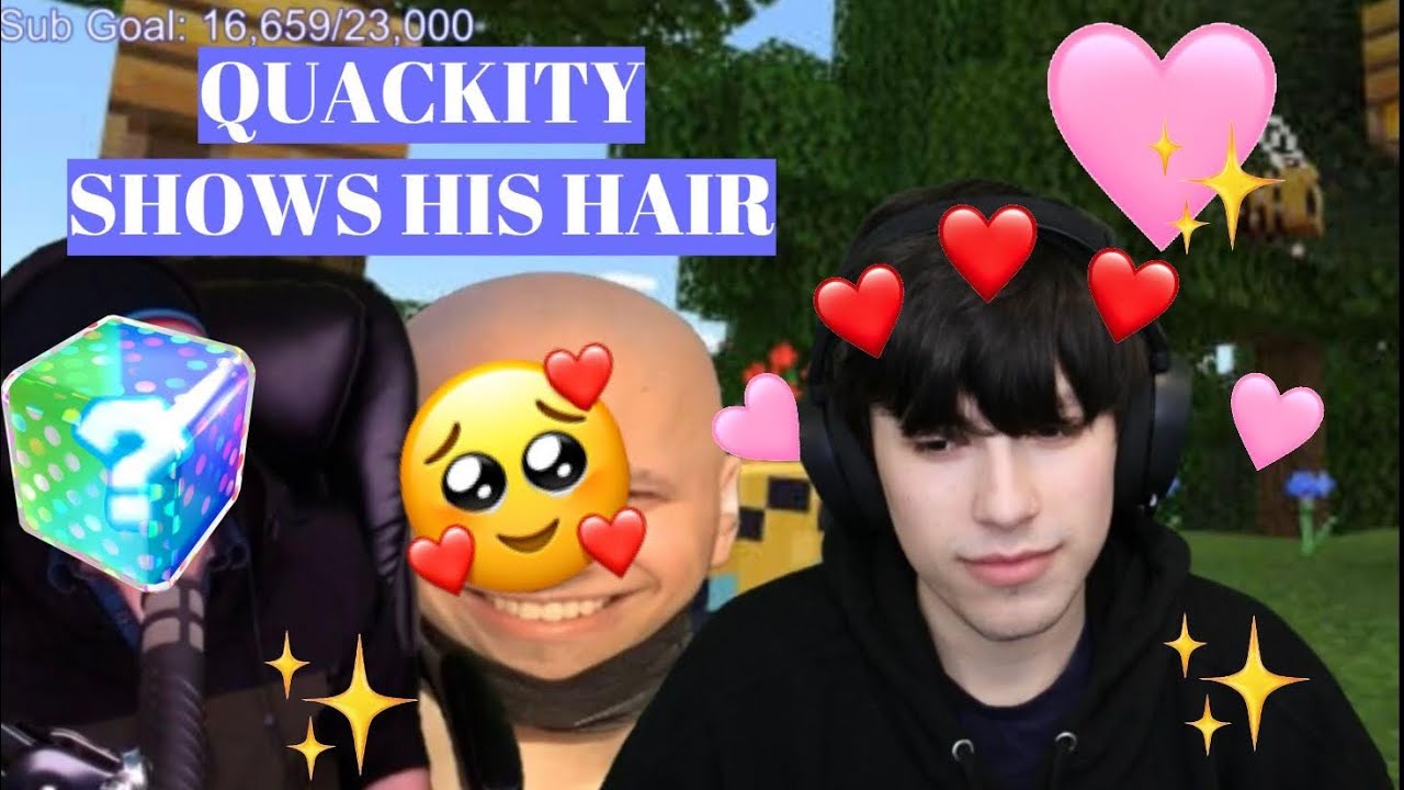 QUACKITY REVEALS HIS HAIR ON STREAM - YouTube
