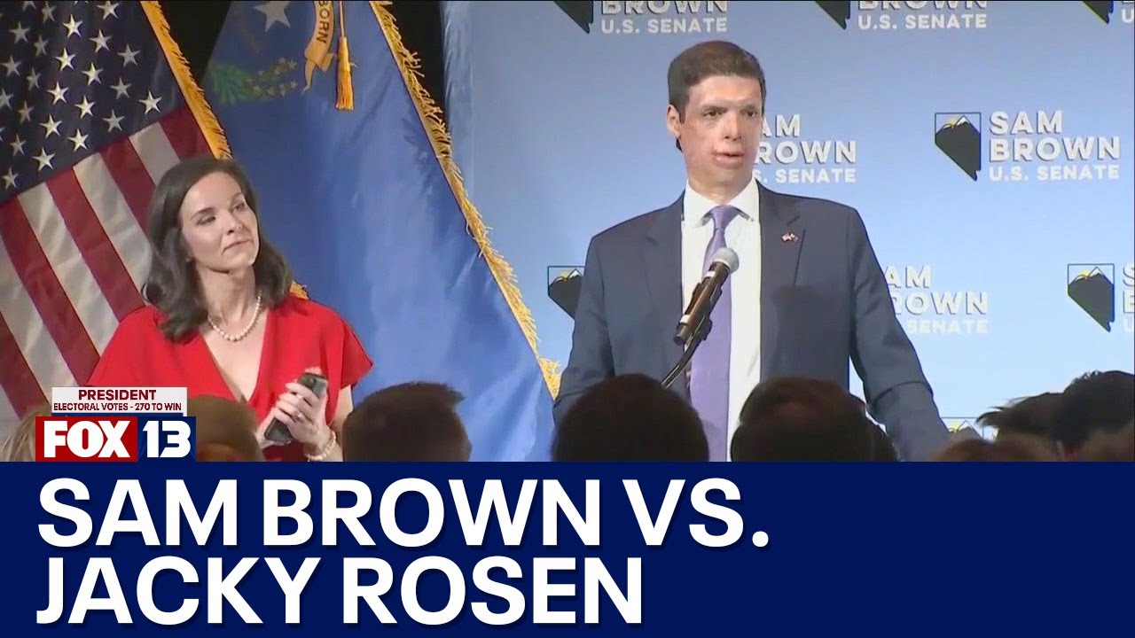 Tight race between Sam Brown and Jacky Rosen in NV - YouTube