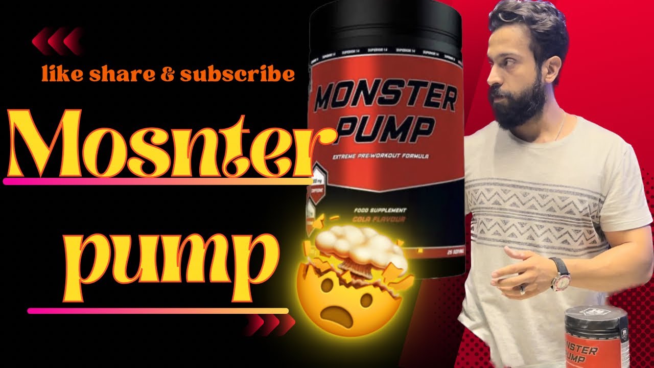 MONSTER PUMP REVIEW 🤯|| EXTRA ENERGY HAI BHAI #fitnessfuel #pumpup # ...