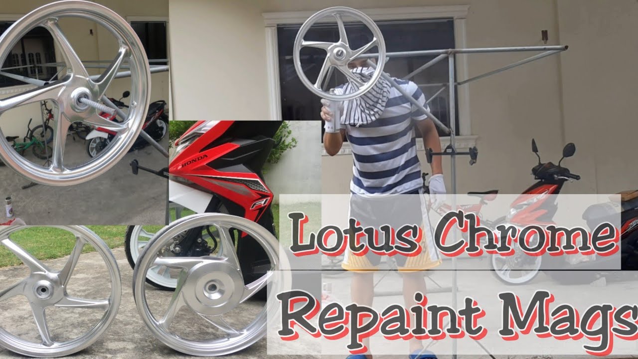 REPAINT MAGS CHROME | STOCK MAGS HONDA BEAT F1 V1 - YouTube