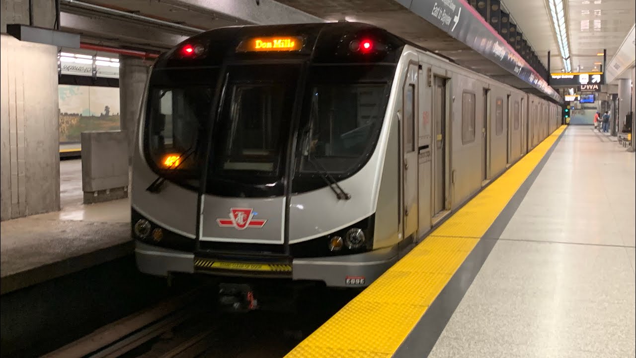 TTC Full Front View Westbound Ride Video on Line 4 Sheppard to Sheppard ...