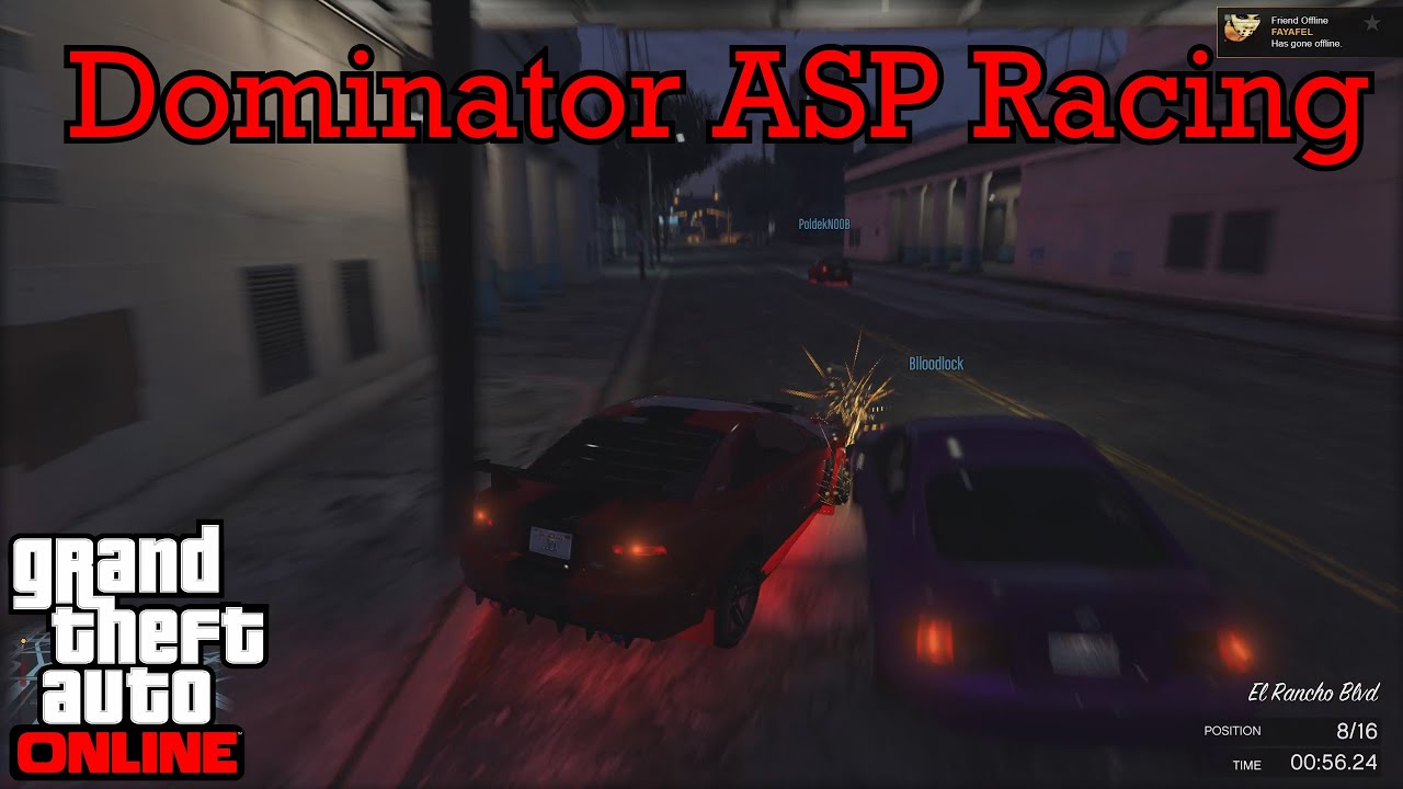 Dominator ASP Racing - GTA 5 Street Racing - YouTube