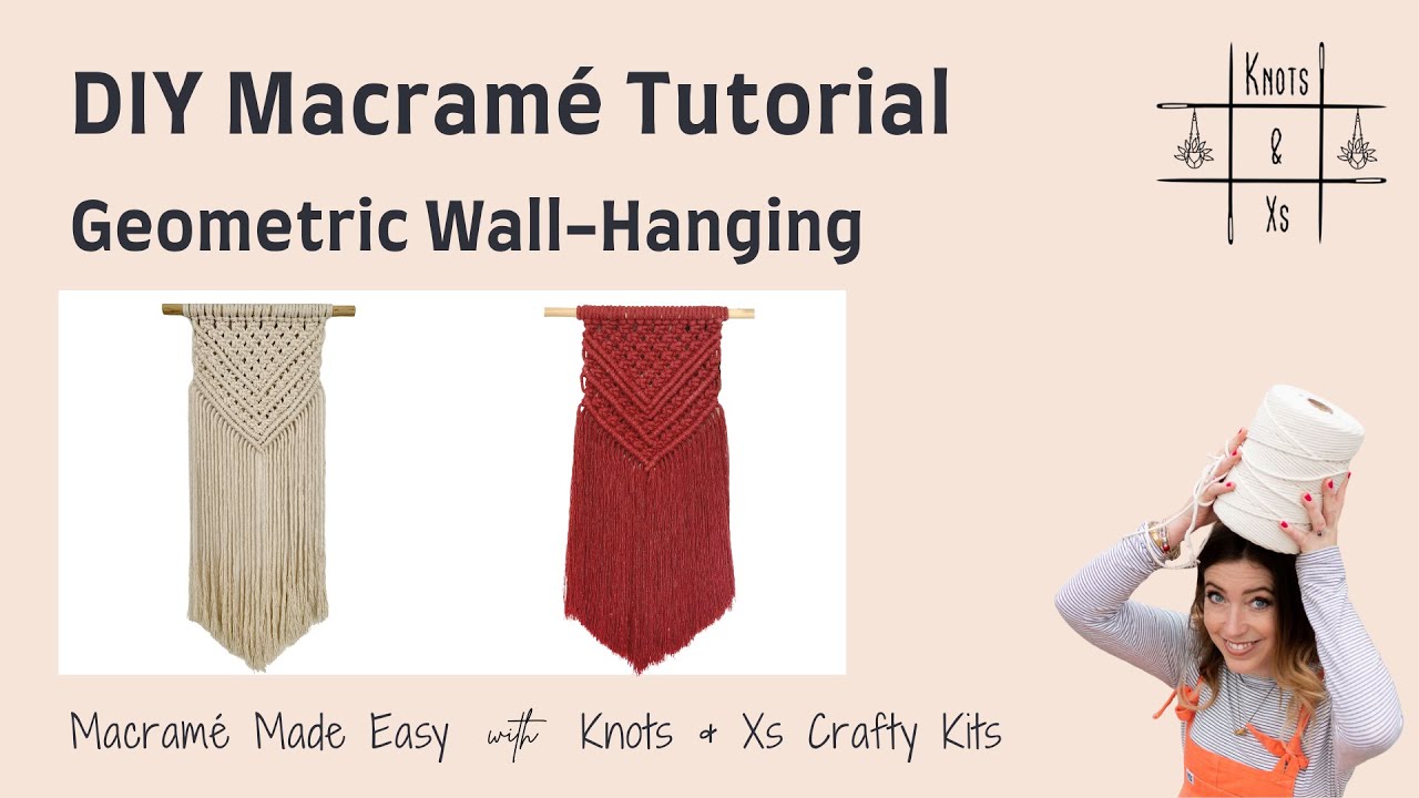 Macramé Tutorial - Geometric Wall Hanging, Boho Home Decor - YouTube
