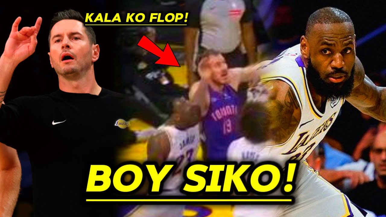 PACHECK-UP! dapat si Lebron pagkatapos nitong Siko ni Poetl sa Lakers ...