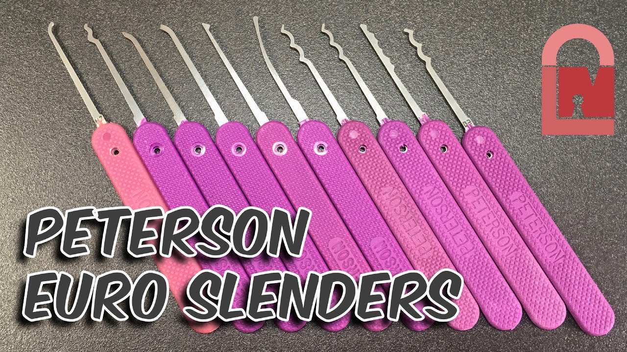 Peterson Just Picks Euro Slenders Lock Pick Set - YouTube