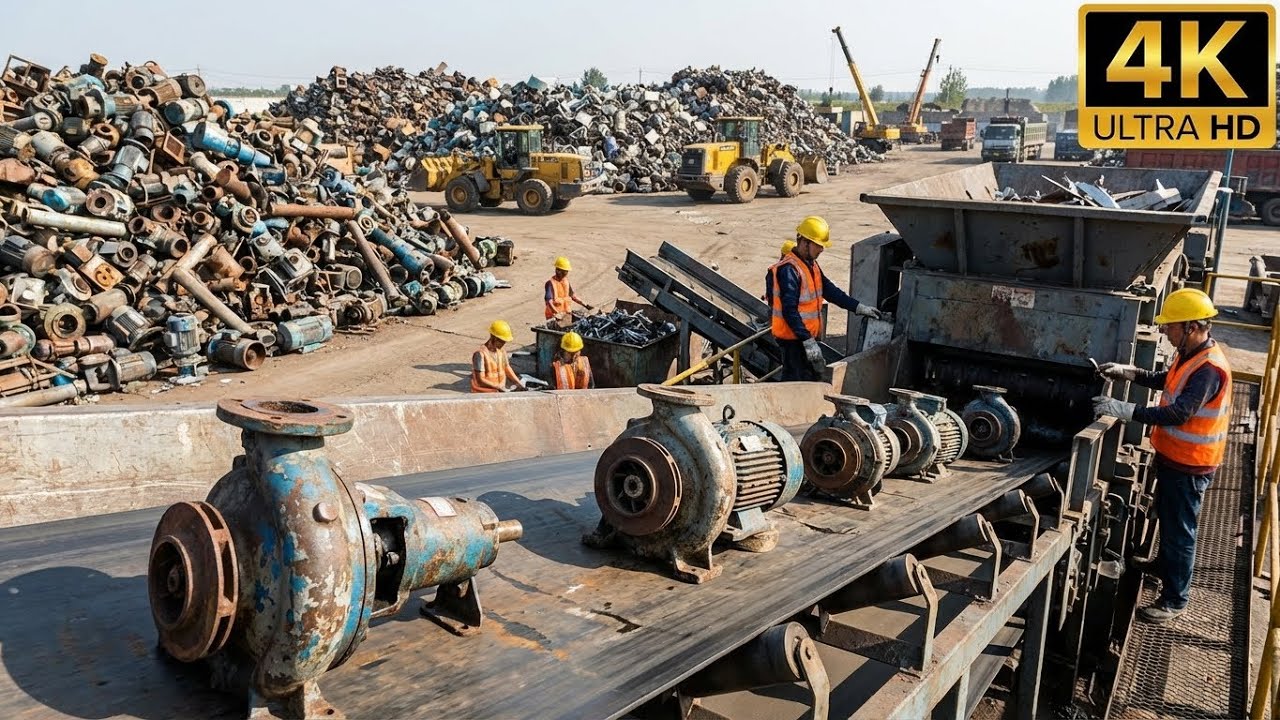 Inside a Factory Where Old Water Pumps Are Recycled - YouTube