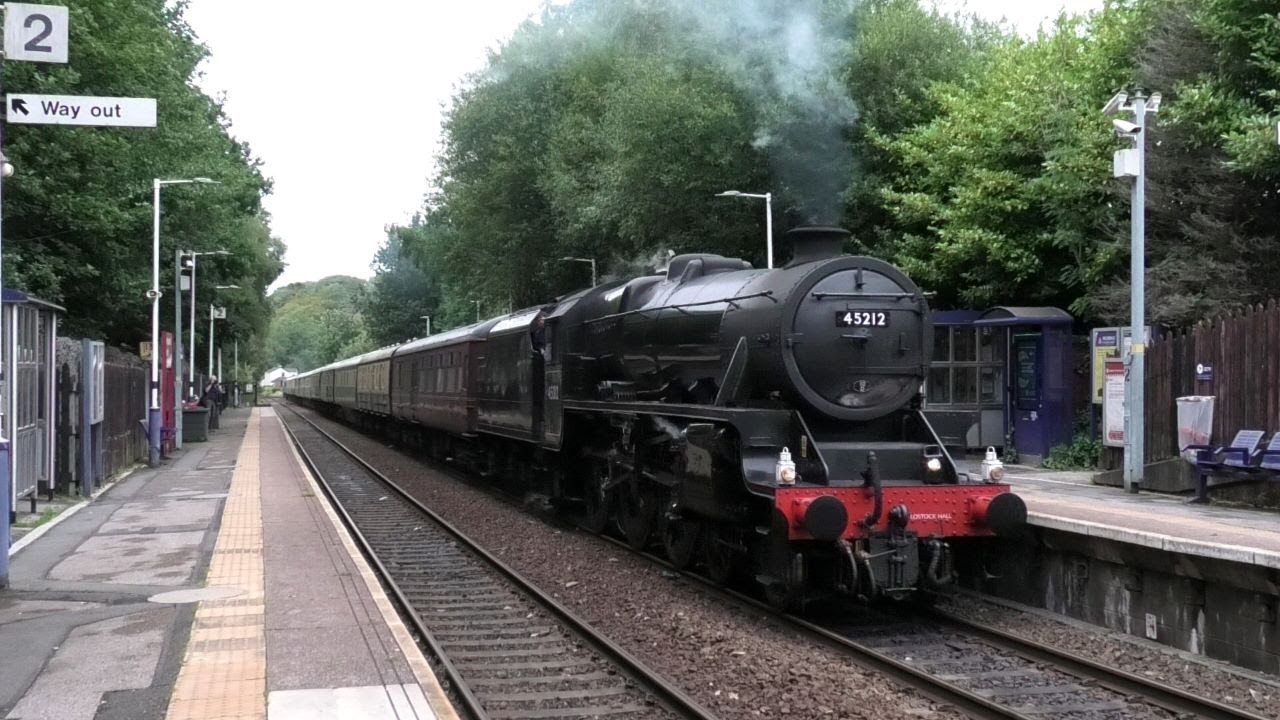 LMS 45212 blasts up Wilpshire Bank (12 Aug 2023) - YouTube