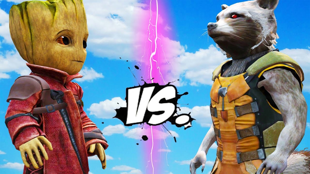 Rocket Raccoon And Baby Groot