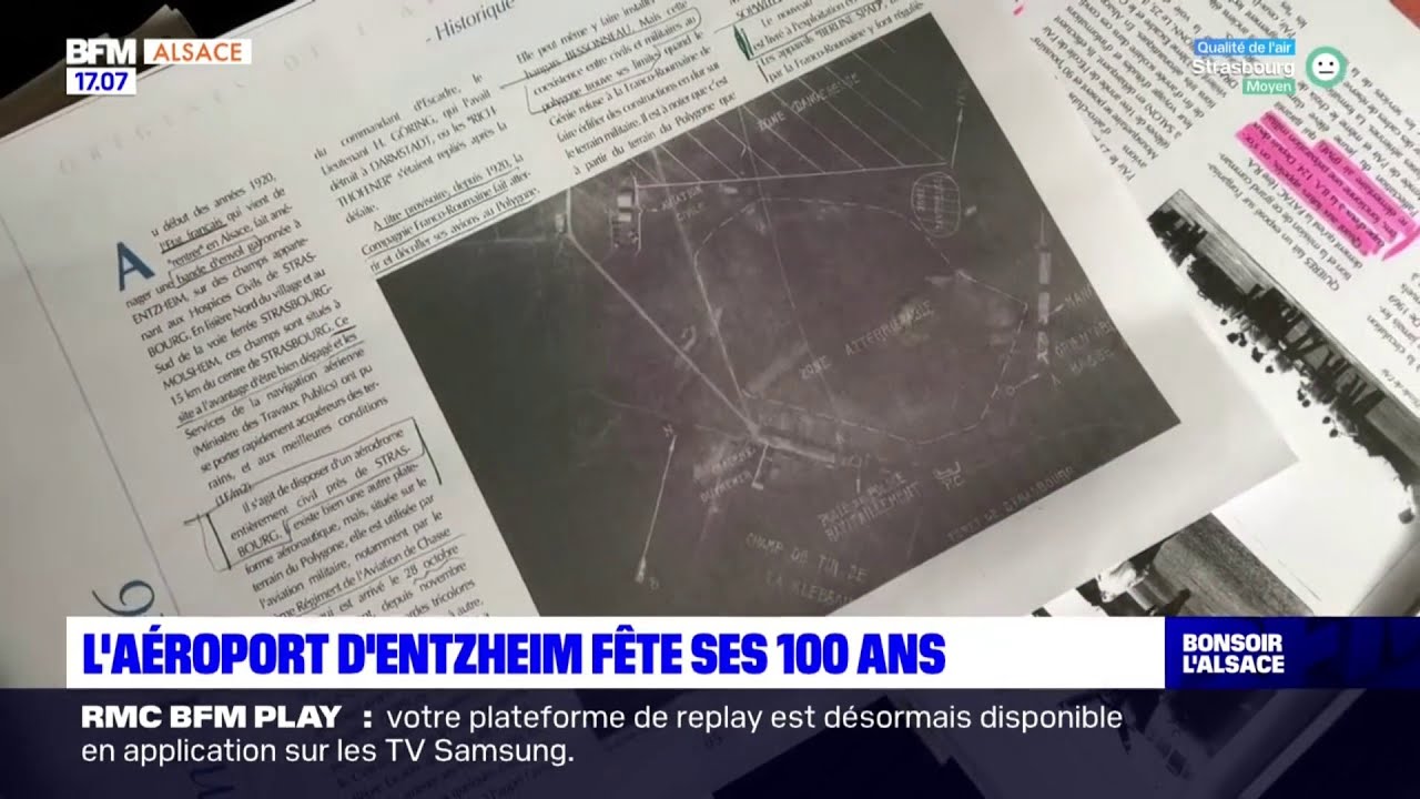 L'aéroport de Strasbourg Entzheim fête ses 100 ans - YouTube