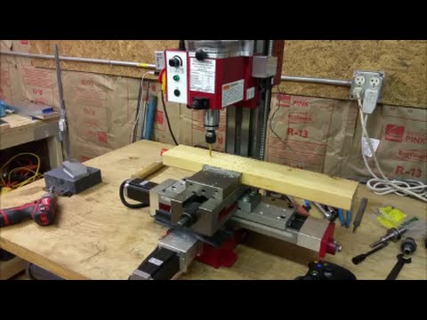 Mini Mill CNC Conversion Part 8G - Running First G-Code in Mach 3 - YouTube
